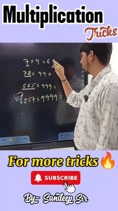 Fast Multiplication Tricks in seconds #shorts#ytshorts#mathstricks#viralmaths#maths#mathstrick# ...