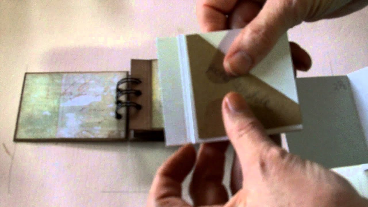 Multi pocket mini book with fold out page - YouTube