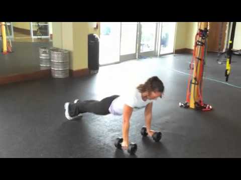 DB Military Burpee with Snatch - YouTube
