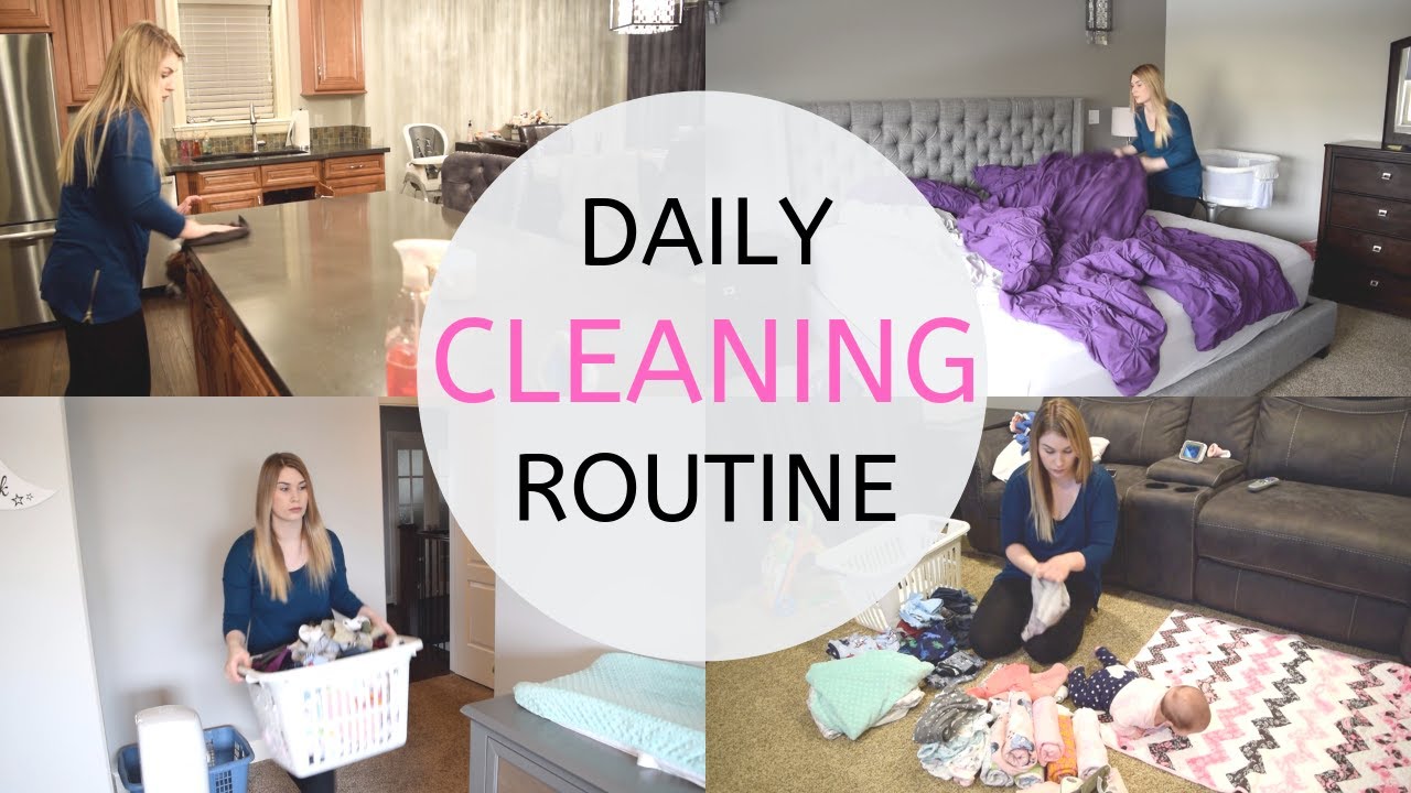 DAILY CLEANING ROUTINE // ALL DAY CLEAN WITH ME // CLEANING MOTIVATION ...