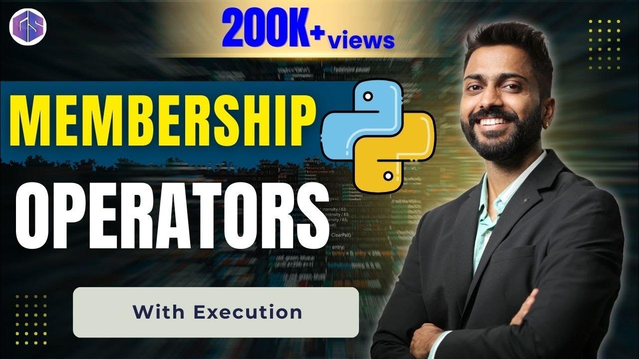 Membership Operators in Python 🐍 with Execution 💻🖥️ | Python ...