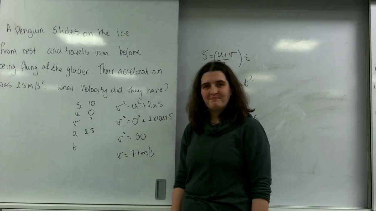 SUVAT examples AQA Alevel Physics - YouTube