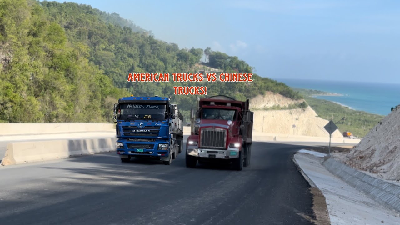 AMERICAN TRUCKS VS CHINESE TRUCK | S5-E9 | Steep grade - YouTube