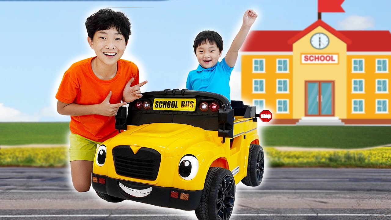 Yejun School Bus Power Wheels Car Toy Assembly with School Play for ...