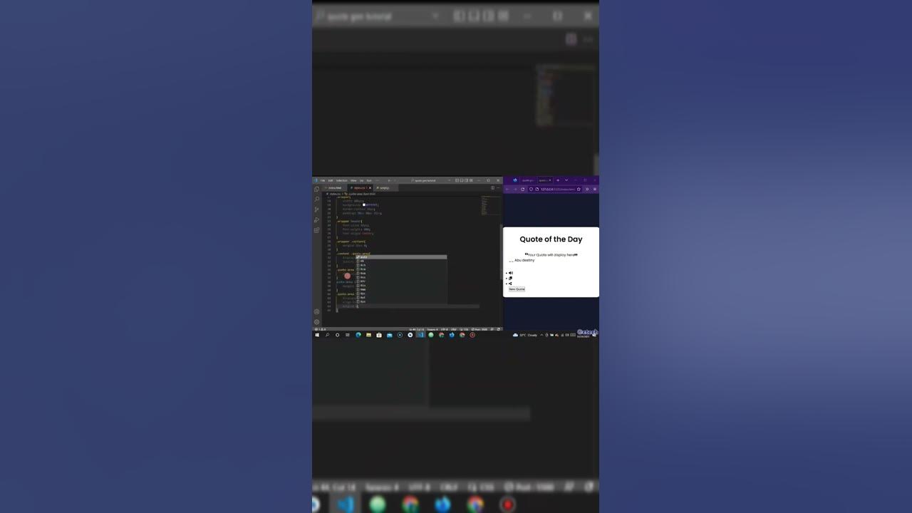 New Tutorialhow To Create A Quote Generator App Using Htmlcss And 5689