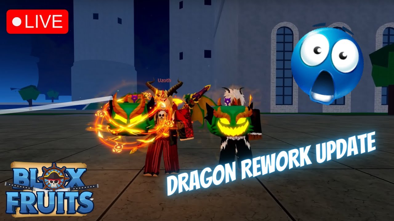 🔴LIVE - Dragon Rework?! | Blox Fruits - YouTube