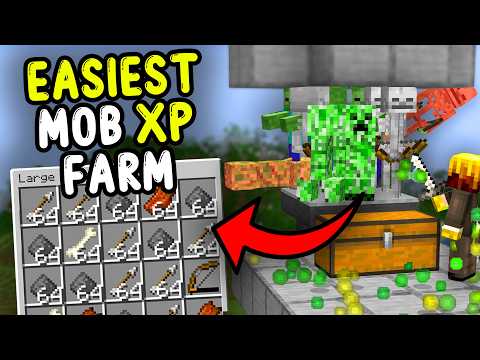 EASIEST MOB XP Farm Minecraft Java & Bedrock 26.1/1.21+!