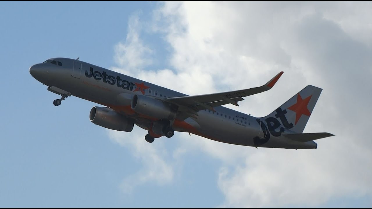 Jetstar Airbus A320-232 SHARKLETS [VH-VFV] | Takeoff Runway 01 ...
