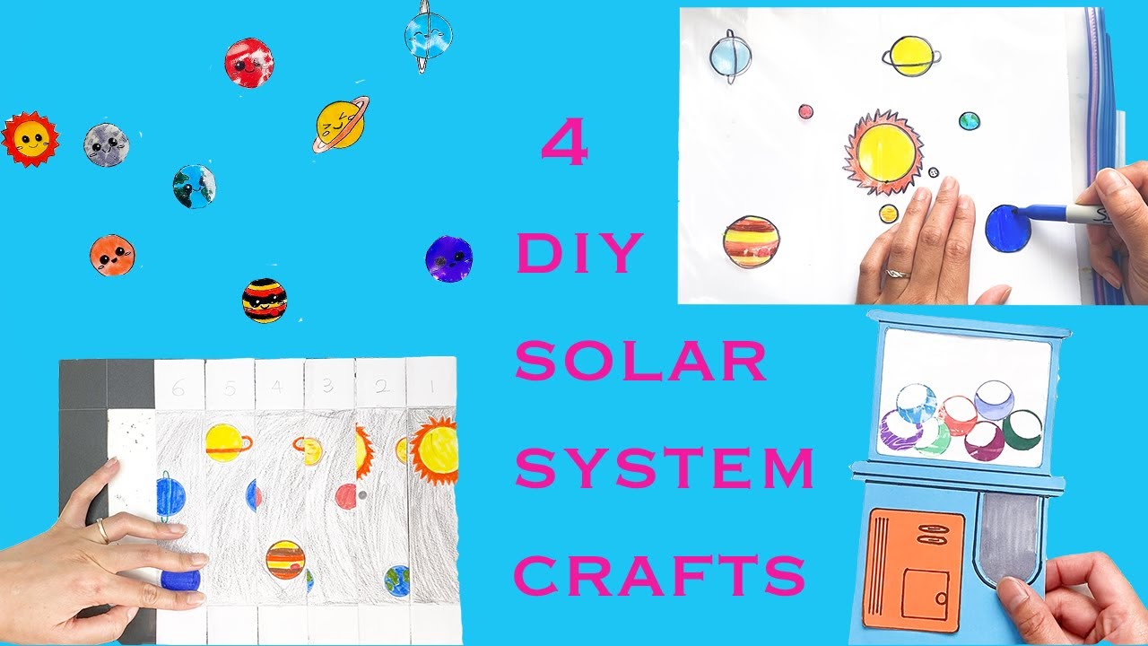 how to make your own solar system model | 4 DIY solar system ...