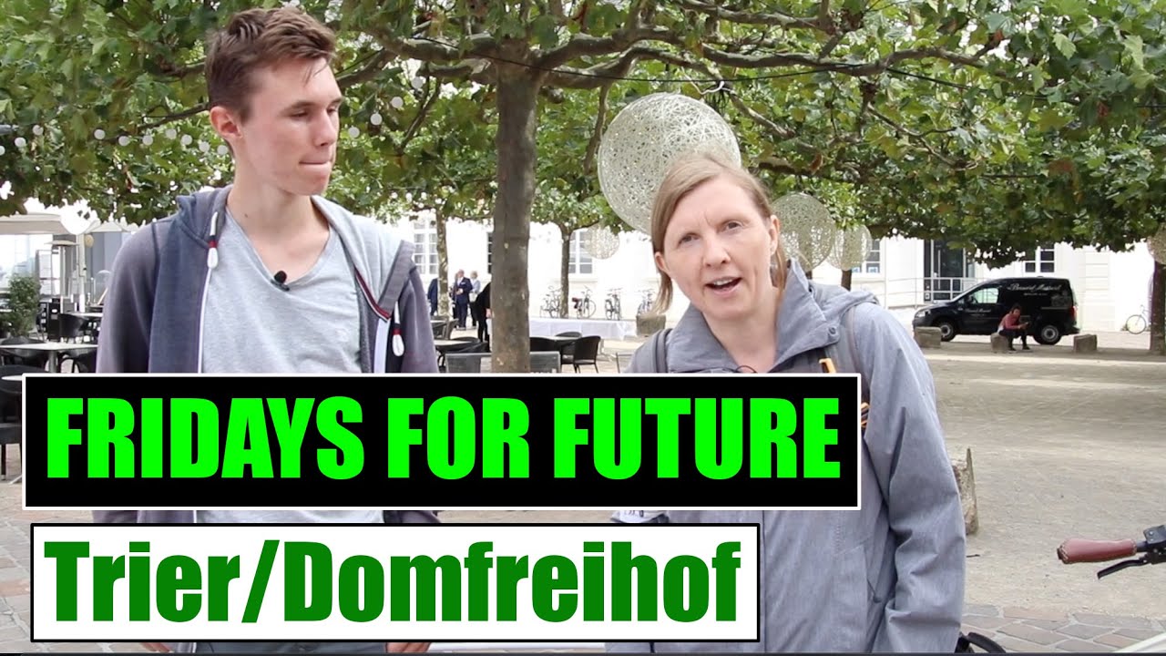 FRIDAYS FOR FUTURE Trier/Domfreihof Interview mit Henry Hofmann - YouTube