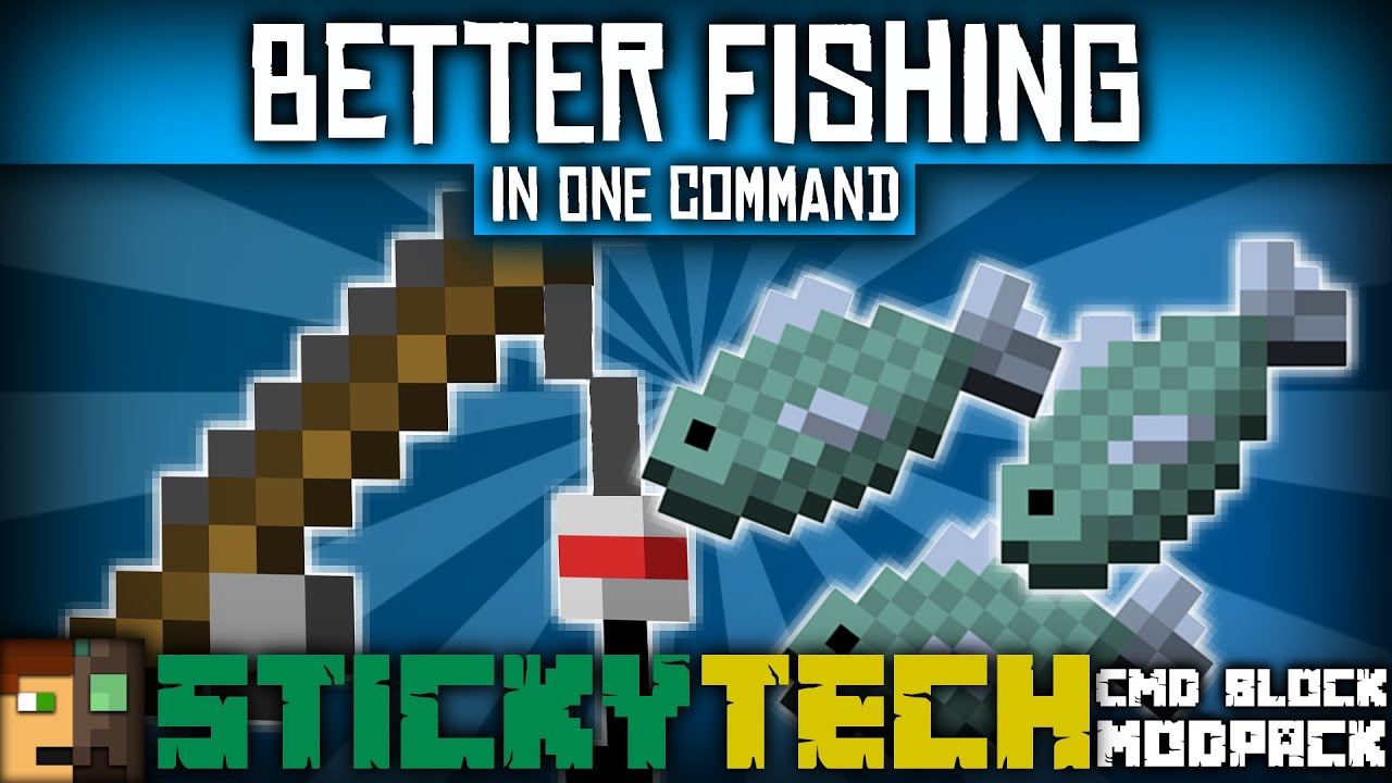 Minecraft - VISIBLE SWIMMING FISH! | Better Fishing In One Command ...