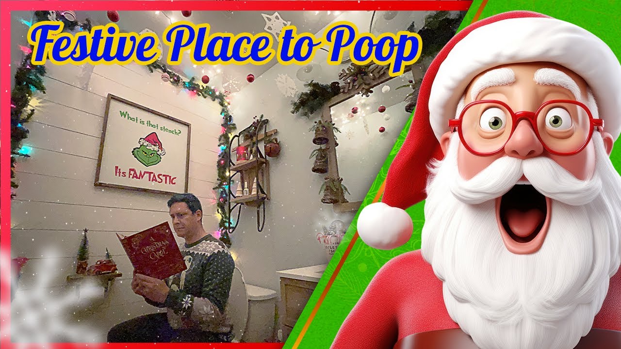 Creating The Most Festive Place to Poop - YouTube
