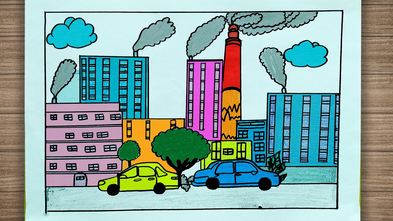 Air Pollution Drawing Pictures