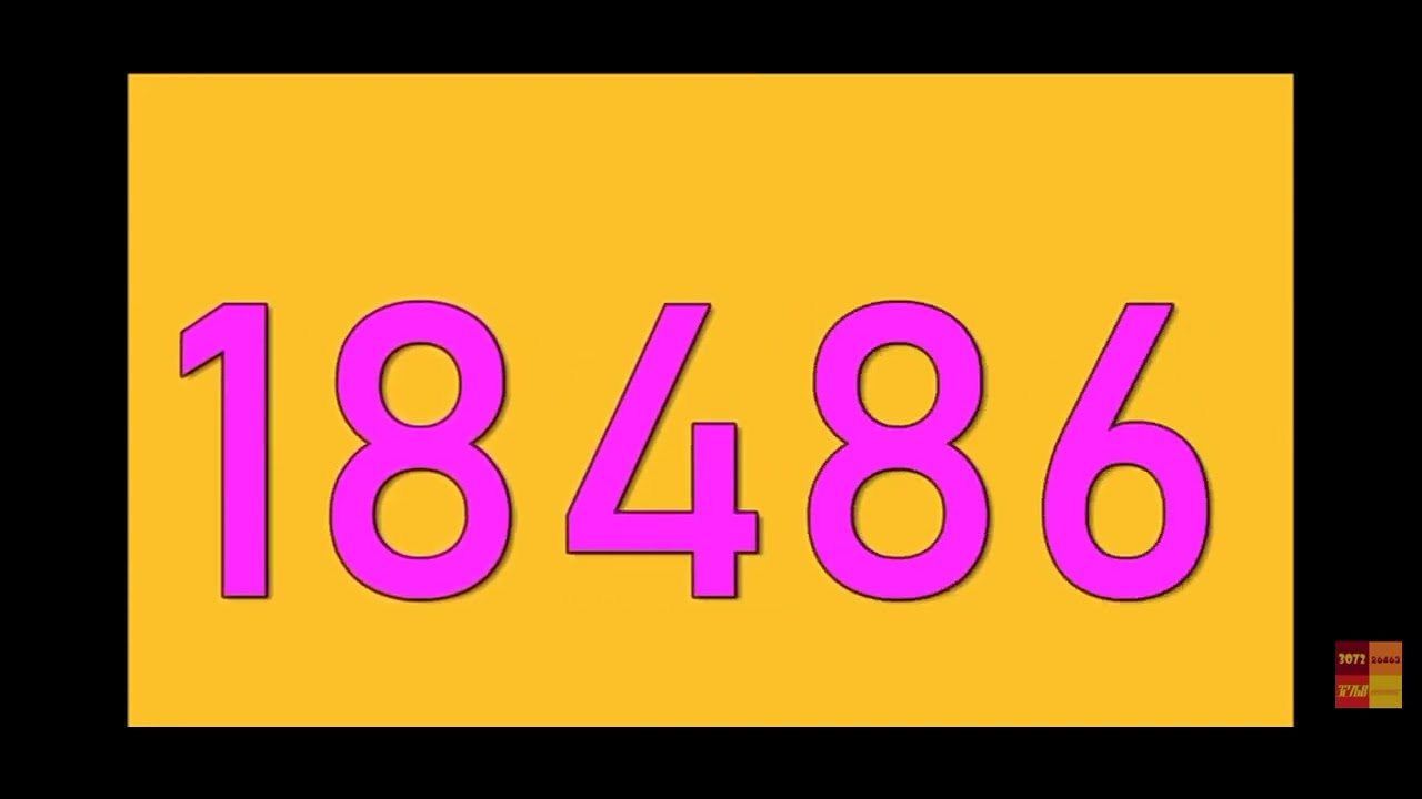 Numbers 0 to 40000 4x - YouTube