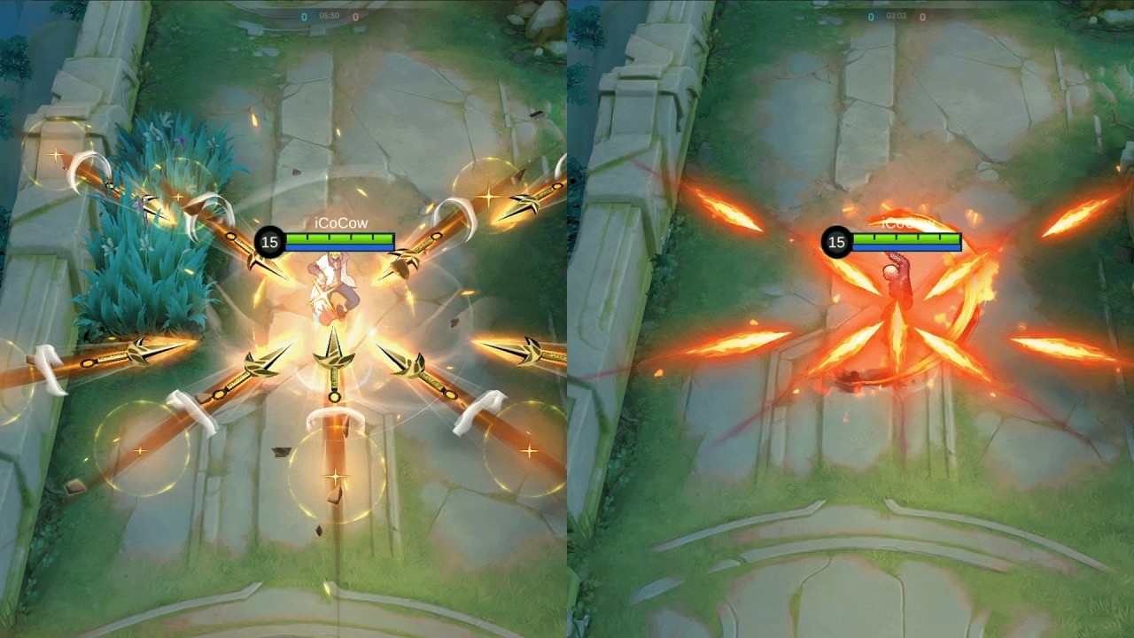 Gusion Minato Namikaze Skin VS K Dash KoF Skin Comparison - Mobile ...