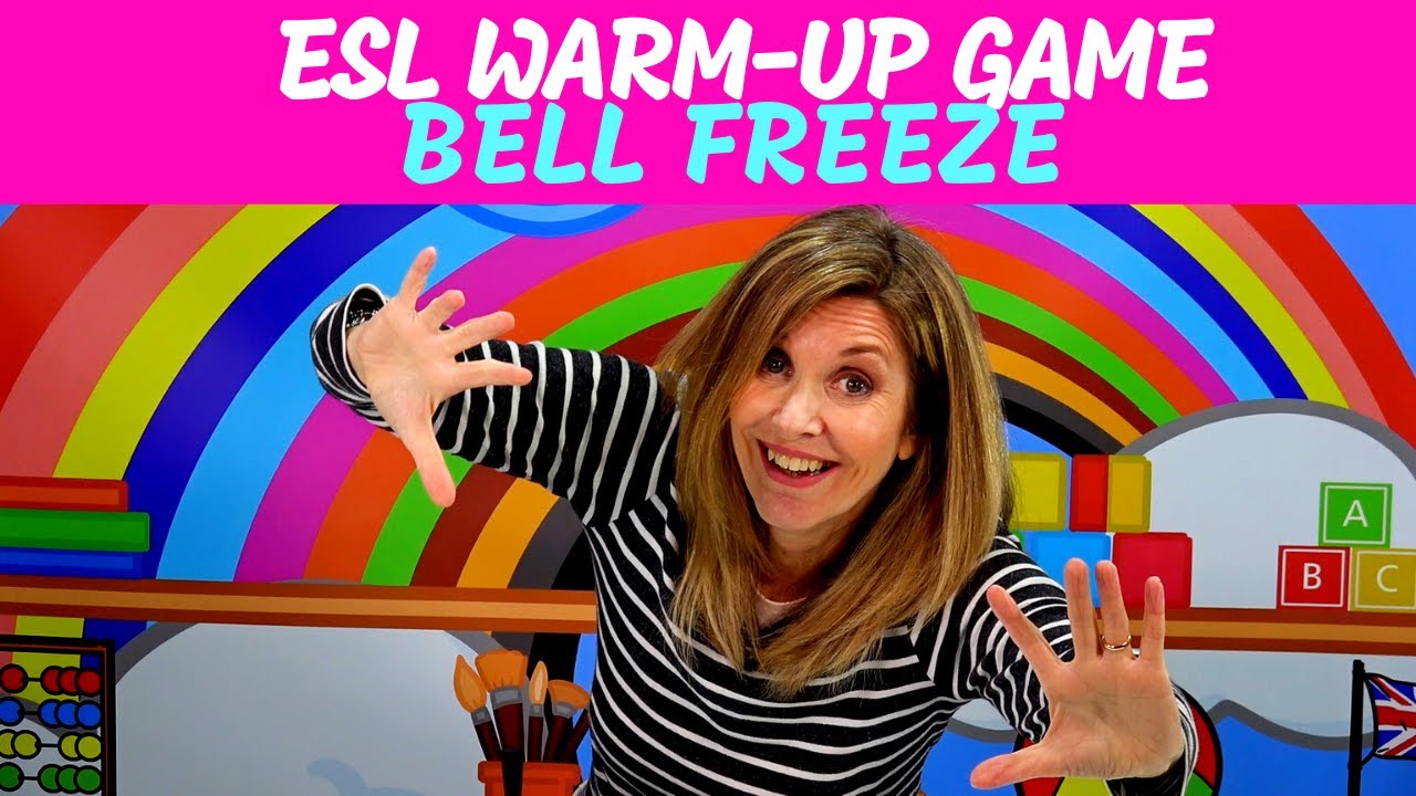 ESL Warm-up Game-Bell Freeze // Kids English Theatre - YouTube