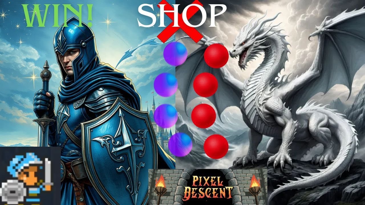Knight Win! // No shop buffs// Pixel Descent (Steam) //EP6 - YouTube