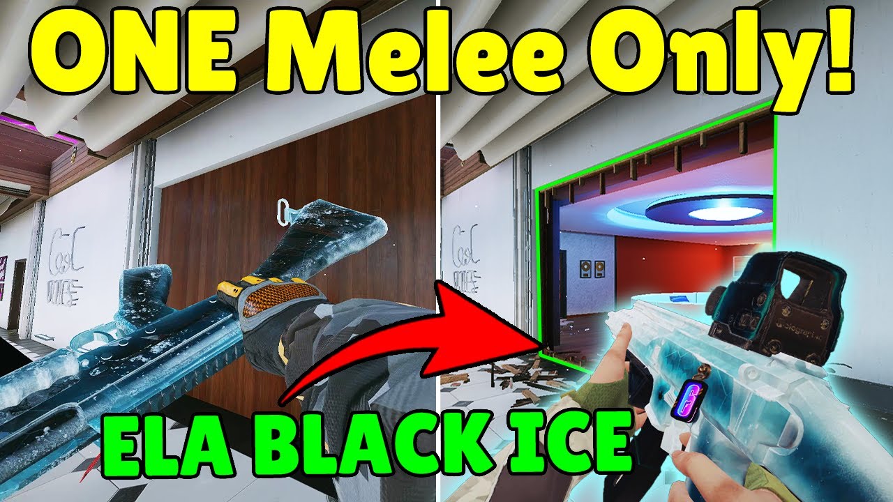 *NEW* Ela BLACK ICE + Open FULL Wall With ONE Melee Only - Rainbow Six ...
