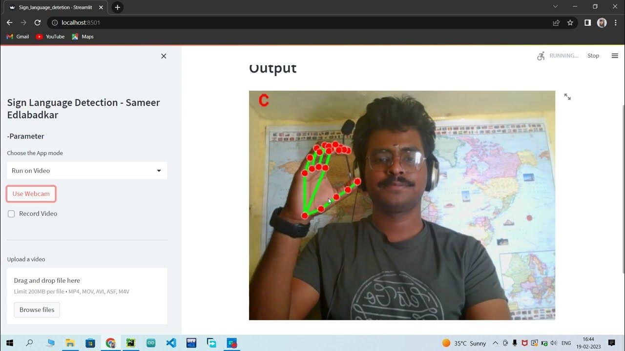 Sign Language Detection Web Application (No GPU required) Mediapipe - YouTube