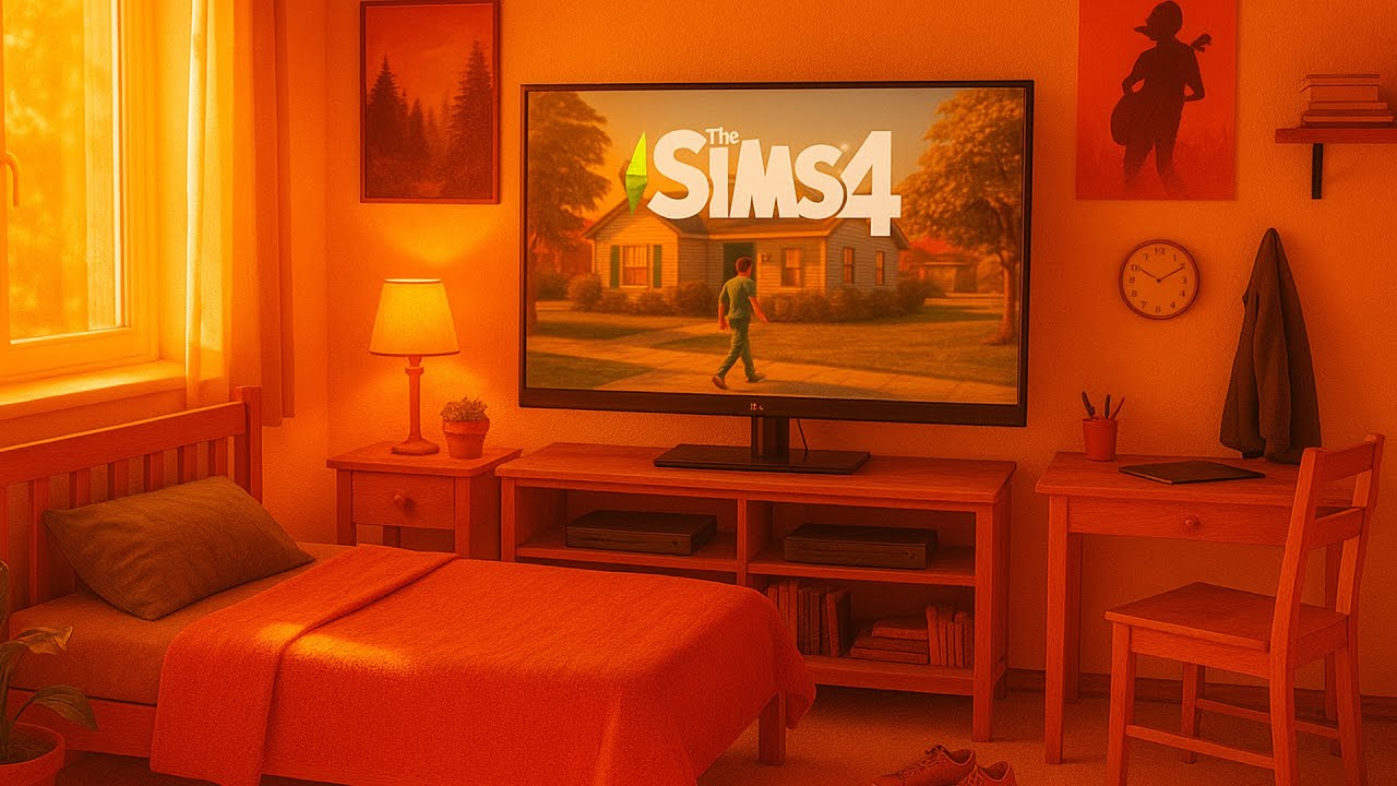 *1 HOUR* Chill Sims 4 Gameplay On A Cozy Day (Sleep, Study, Relax ...