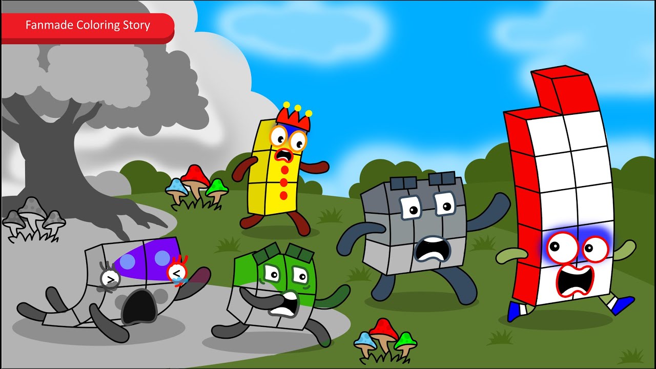 Emergency! The colors in NUMBERLAND are starting to disappear ...