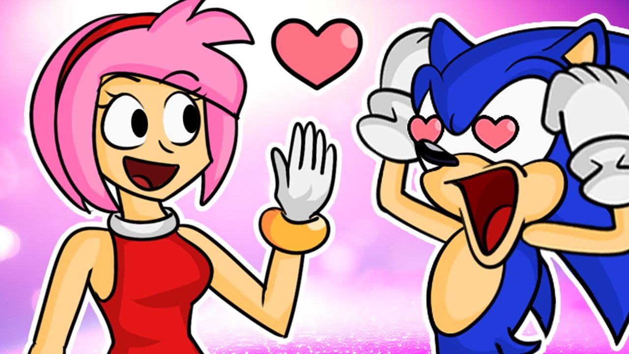 Human Amy Rose Meets Sonic The Hedgehog Youtube
