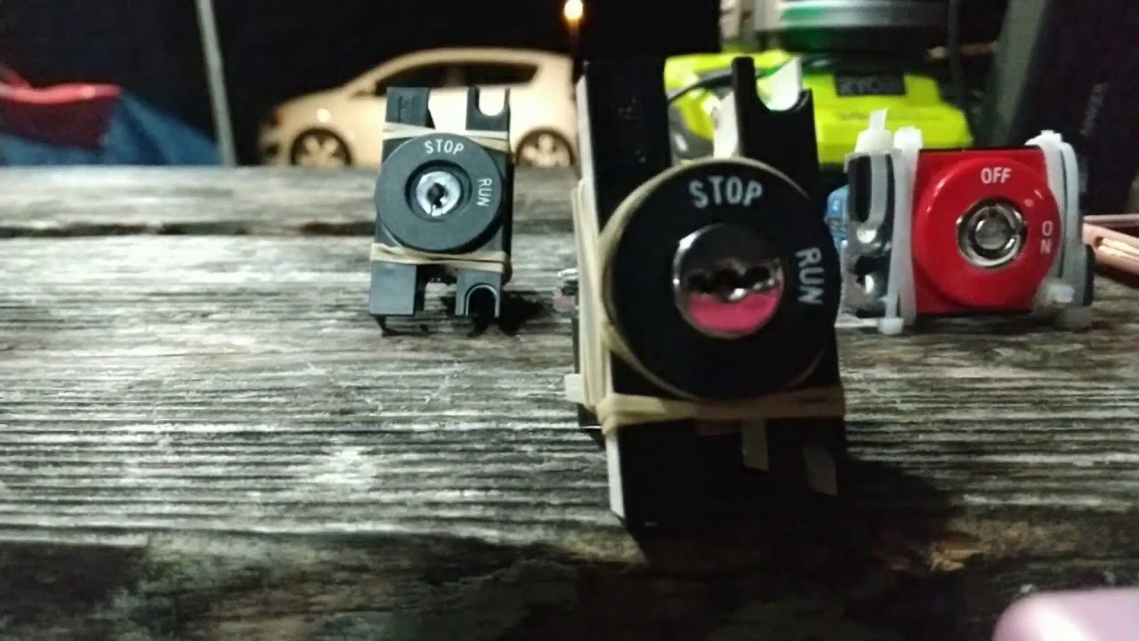 Dover elevator run stop key switches and Kone key switch - YouTube