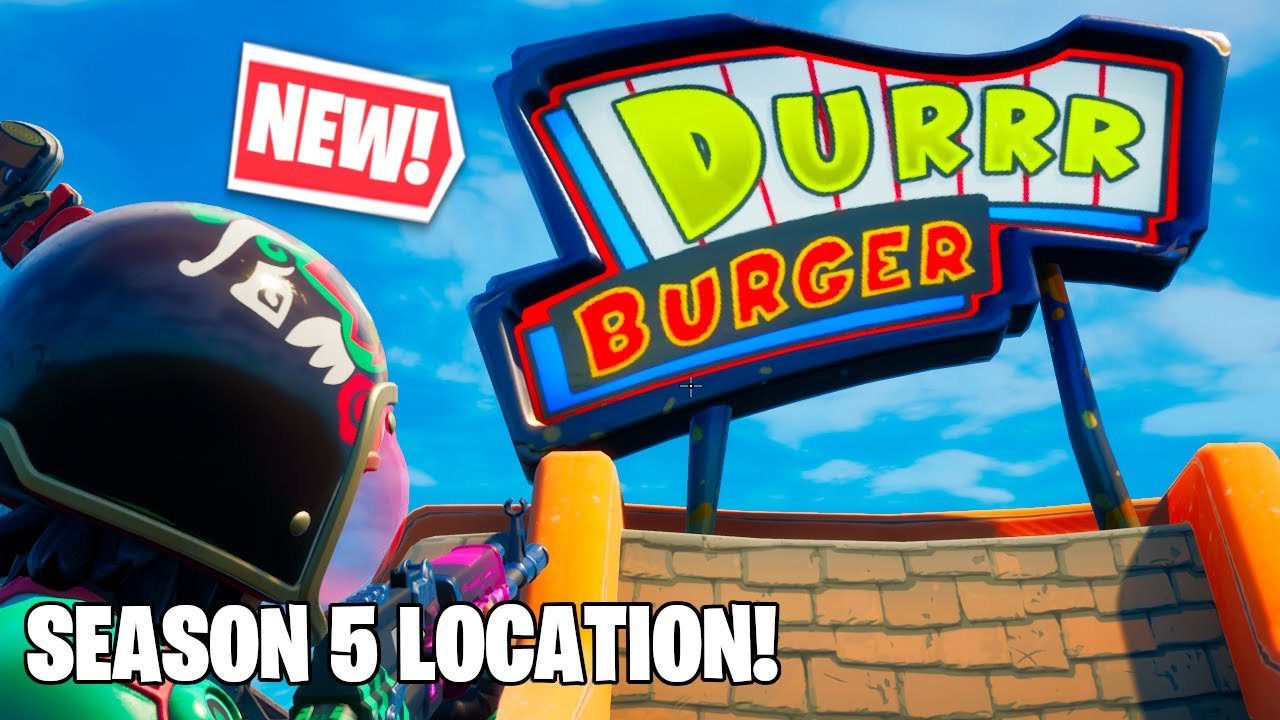 *NEW* DURRR BURGER/GREASY GROVE LOCATION IN FORTNITE - YouTube