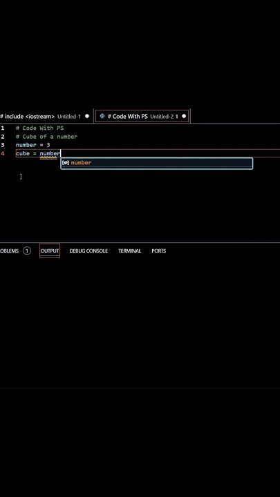 Printing Cube Of Any Number In Python Basicprogramming Coding Youtube