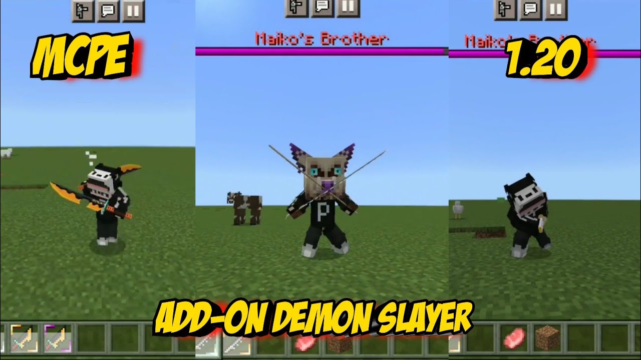 Showcase Add-on Demon Slayer NextStudio MCPE Minecraft Indonesia - YouTube