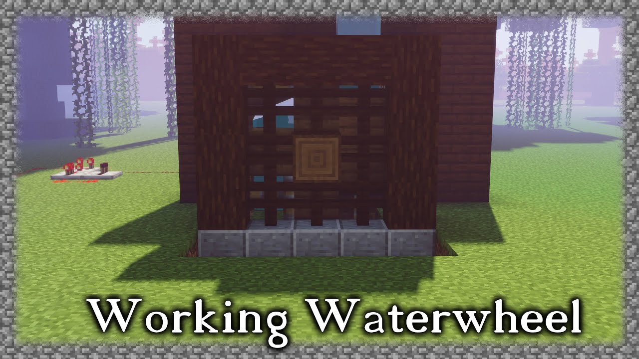 Gundahar Tutorials - Moving Waterwheel - Minecraft - YouTube