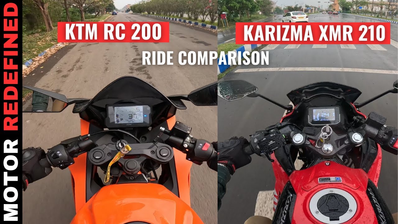2024 Hero Karizma XMR 210 Vs KTM RC 200 Ride Review | Is Karizma XMR ...