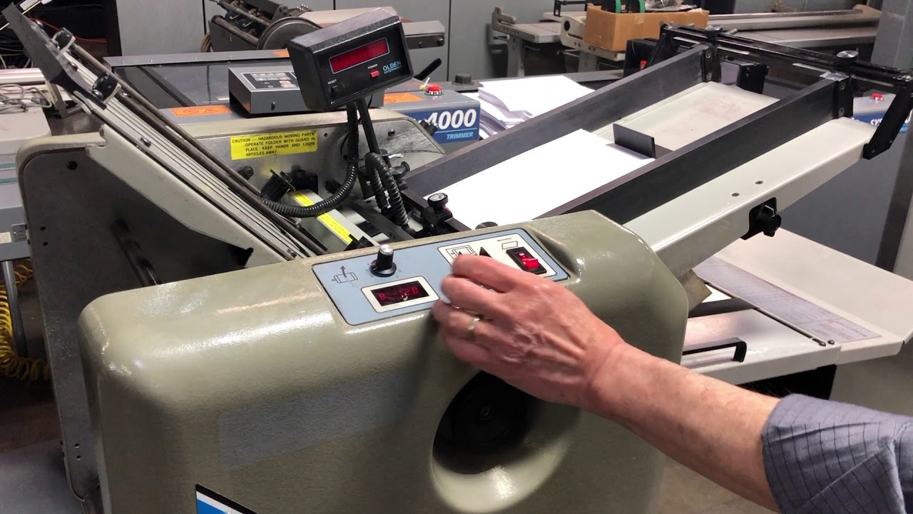 Buy Used Baum 714XLT Bindery and Finishing Machine - YouTube