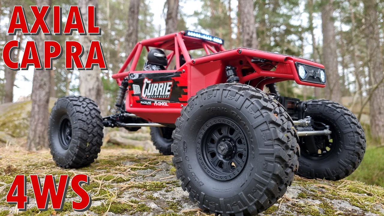 Axial Capra 4WS in the forrest. - YouTube