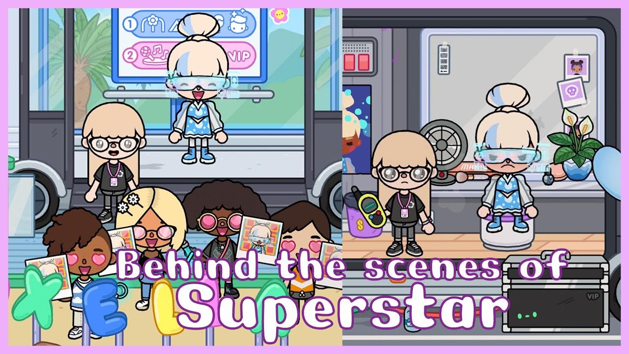 Behind the scenes of superstar - เบื้องหลังของคนดัง⭐️🎤🎵 l Toca Life ...