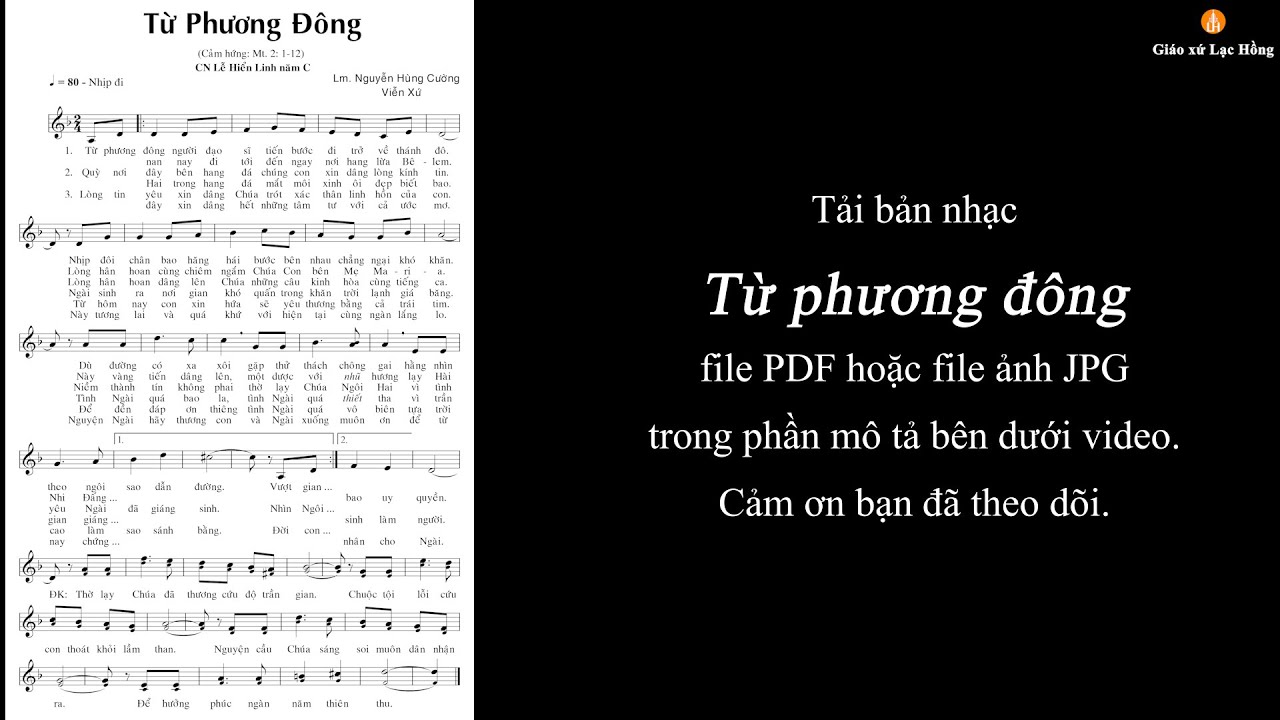 Từ phương đông PDF Lm. Nguyễn Hùng Cường & Viễn Xứ - SuBeo 2017 - Thánh ...