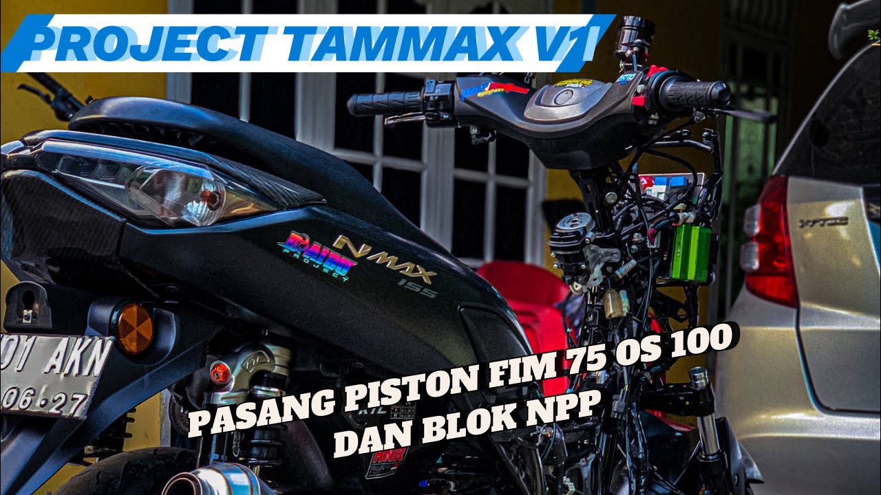 PROJECT TAMMAX 58 V1,PASANG BLOK NPP PARTS DAN PISTON CASTING FIM 75 ...