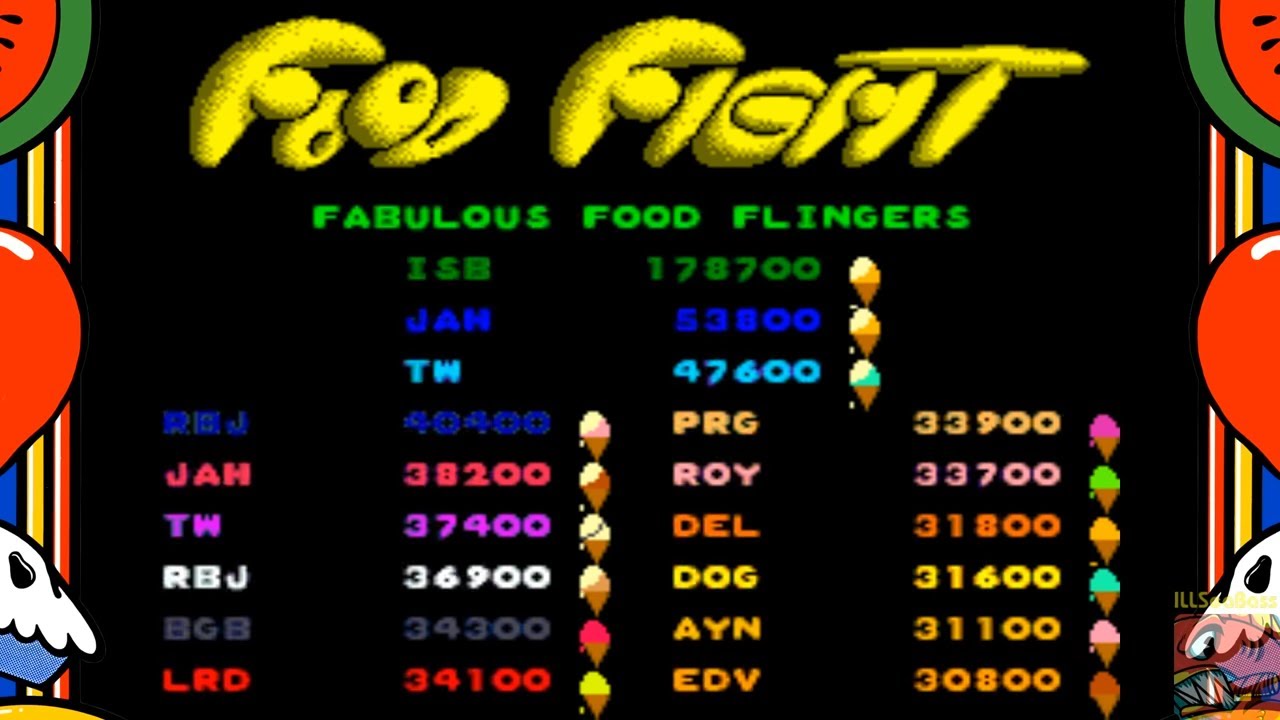 Food Fight [MAME] 178,700 🍉🥧 - YouTube