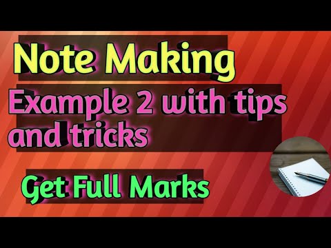 How to make notes | Note making and summarizing/precise writing ...