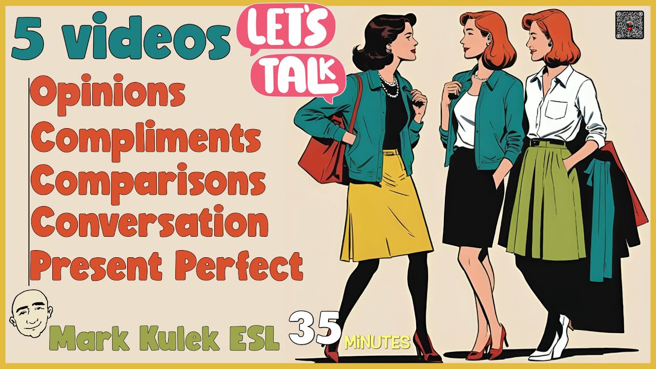 35 Minutes of English Fluency Practice with Mark Kulek ESL - YouTube