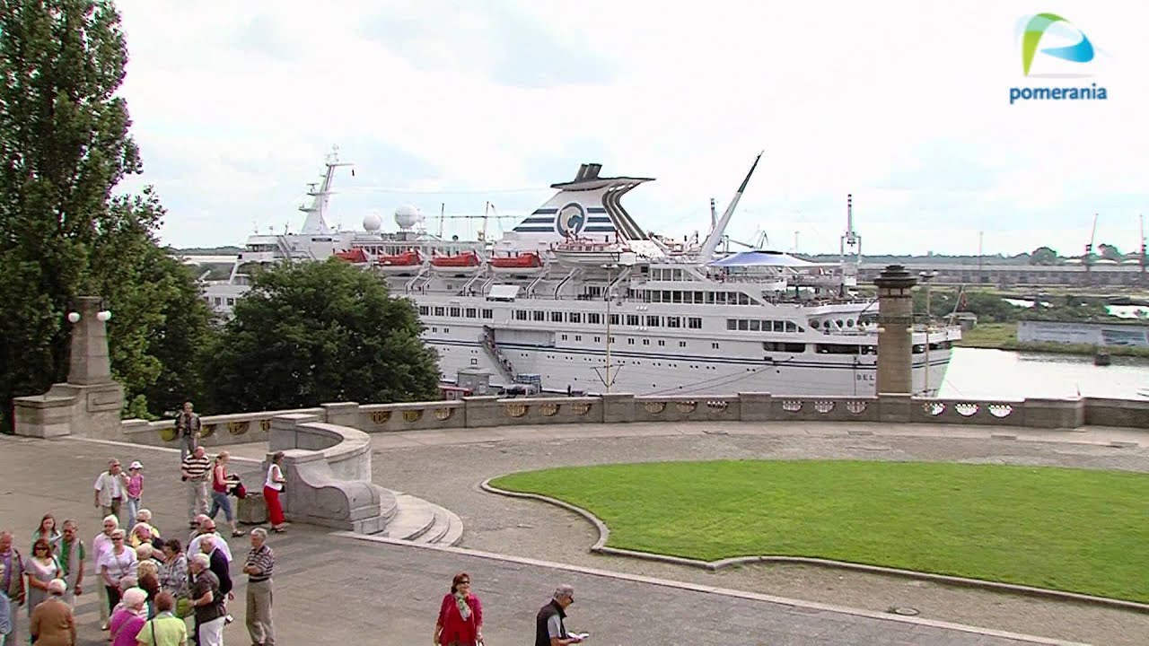 Niemiecki wycieczkowiec MV Delphin w Szczecinie. - YouTube