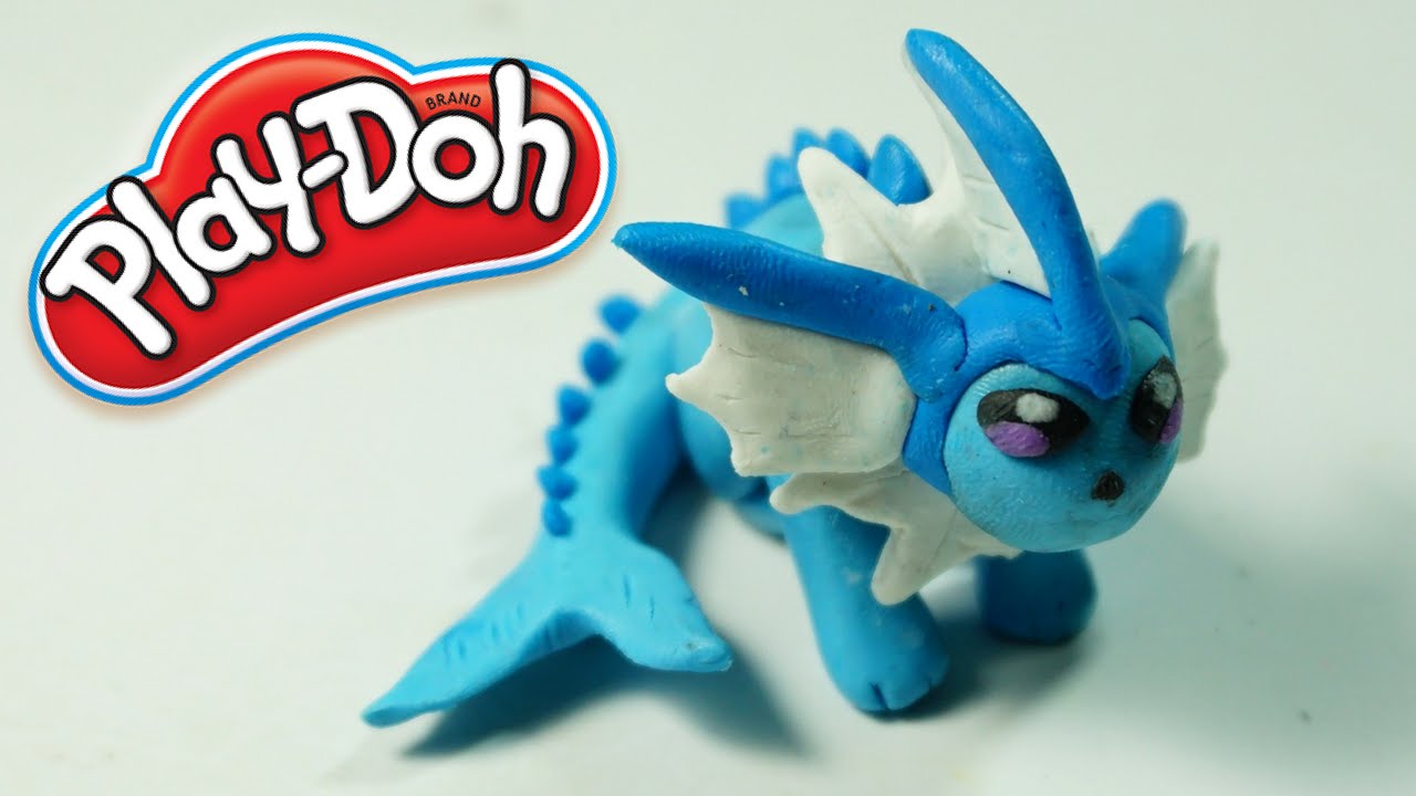 Play Doh - How to making a pokemon Vaporeon with clay - ABC Song ...