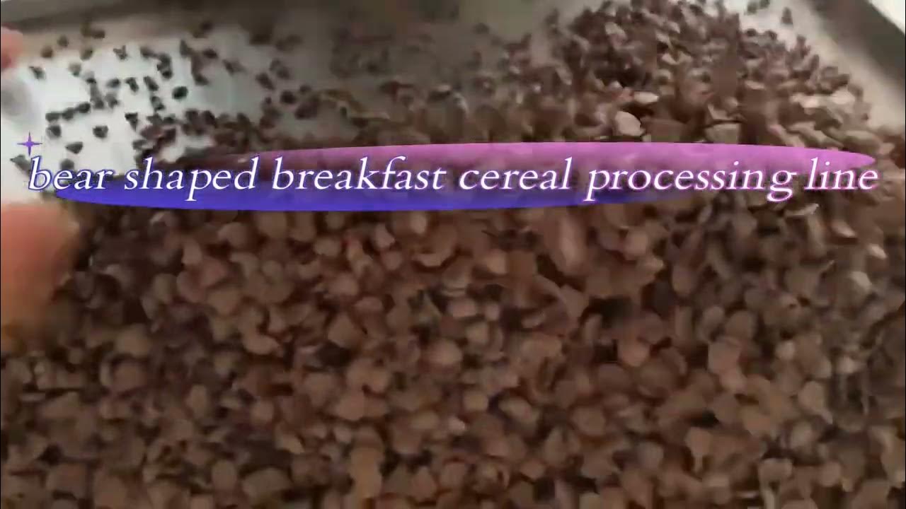 breakfast cereal processing line - YouTube