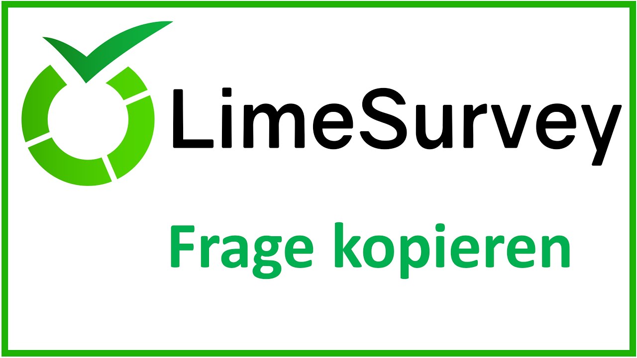 LimeSurvey: Wie kann man Fragen kopieren? - YouTube