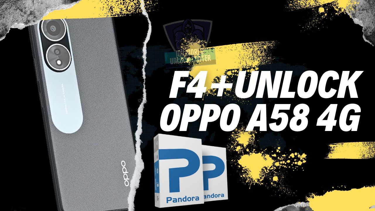 F4 + Unlock Network Oppo A58 4G [CPH2577] - Con Pandora Tool - YouTube