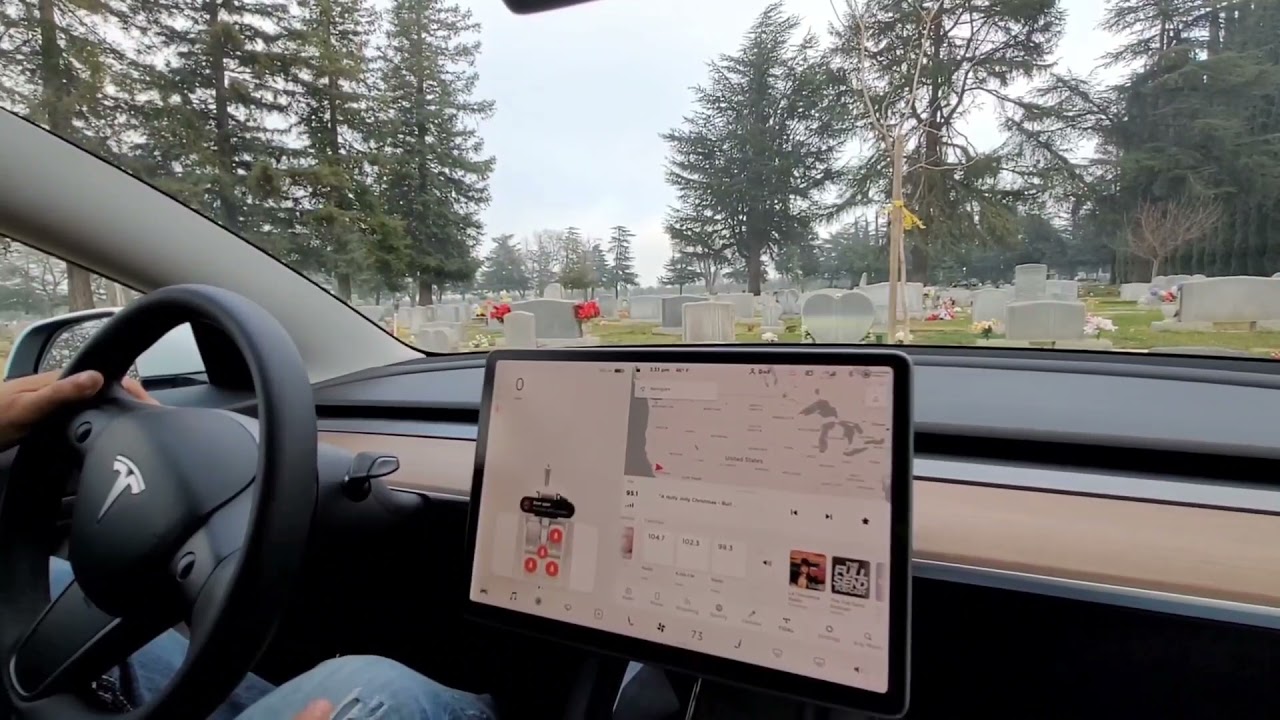 Tesla Catches Ghosts At Cemetery (Tik-Tok Challenge) - YouTube