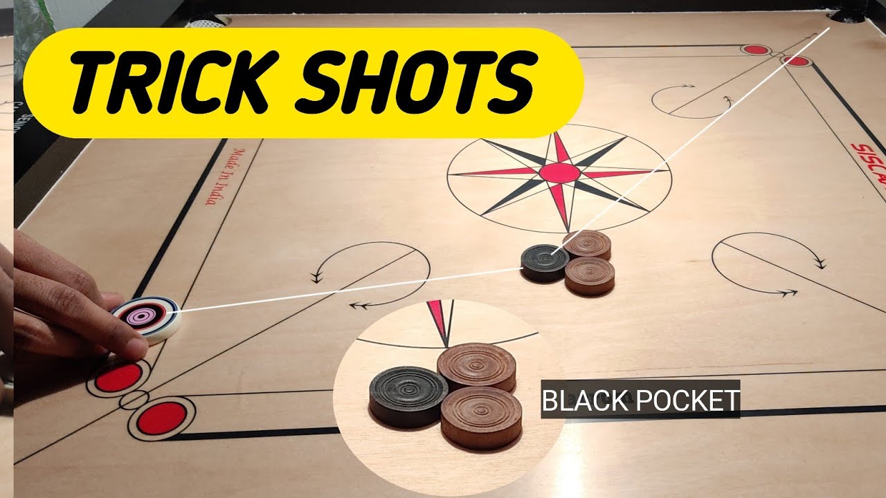 Carrom board tricks| carrom trick shots |useful trick shots |carrom ...