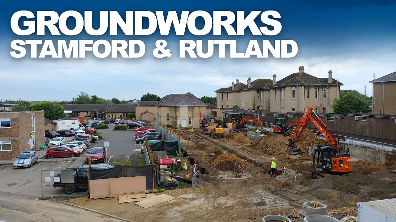 Stamford & Rutland Hospital - Treatment Centre - Groundworks Timelapse ...