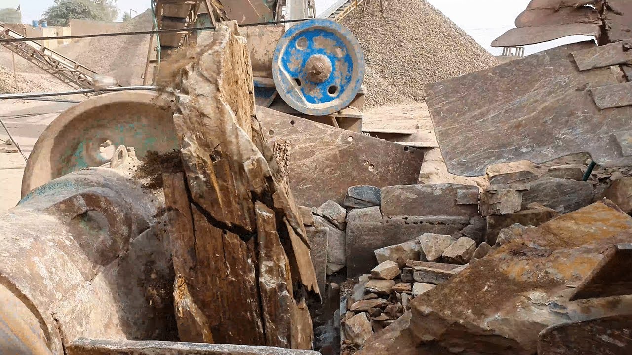Amazing Quarry Primary Rock Crushing Machine Working | Satisfying Rock ...