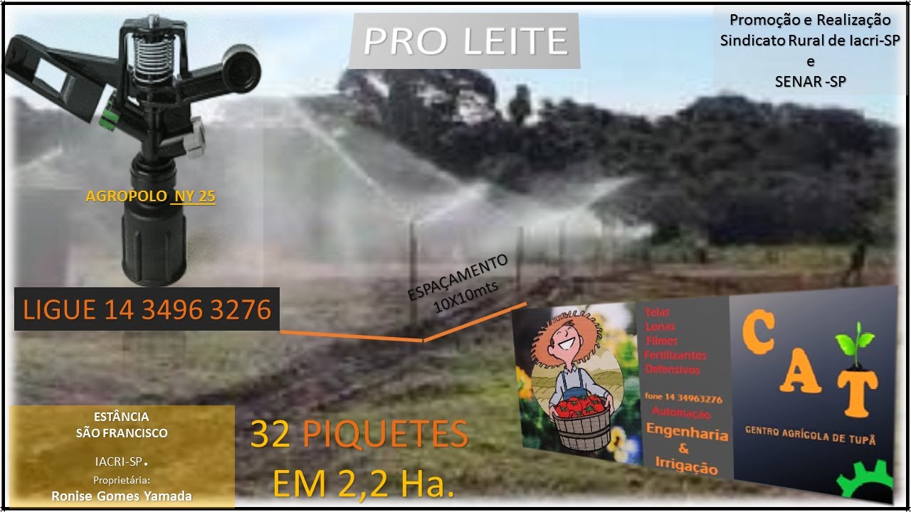 PROLEITE - ASPERSOR AGROPOLO NY 25 - EXCELENTE - YouTube